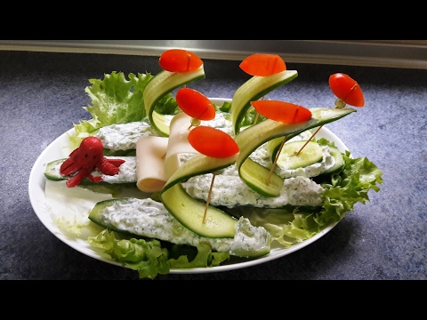 Salata tarifleri -Kayık Salatalık Tarifi -  Bizim Terek Yemek Tarifleri