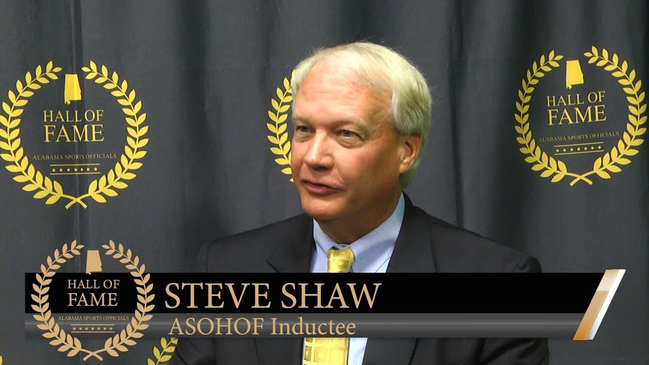 Steve Shaw 2021 Alabama Sports Officials Hall of Fame - YouTube