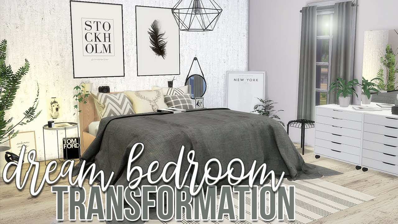 The Sims 4: Dream Bedroom Transformation - YouTube
