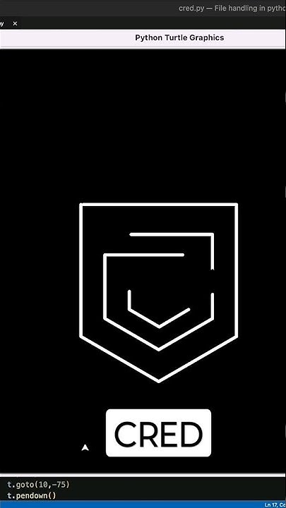 Python Programming: How to draw the Cred Logo in python? #coding #python #programming # ...