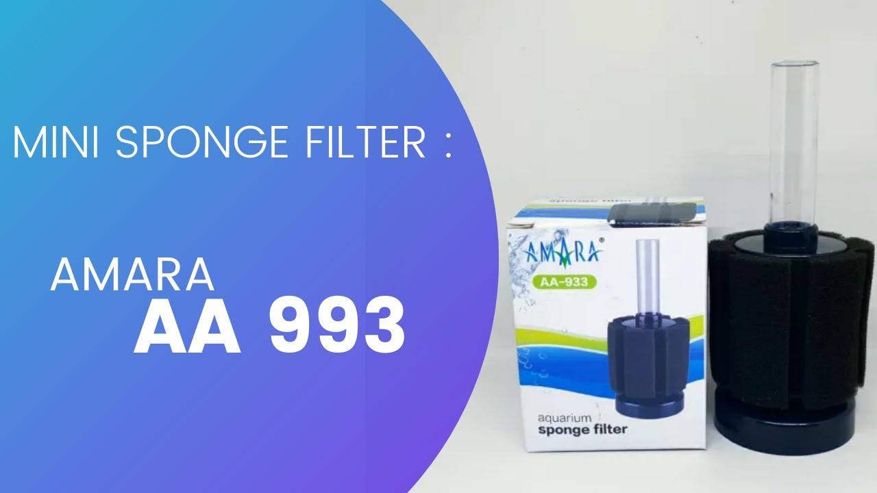 sponge filter amara - AA 933 KHUSUS BUAT TANK/ AQUARIUM KECIL - YouTube