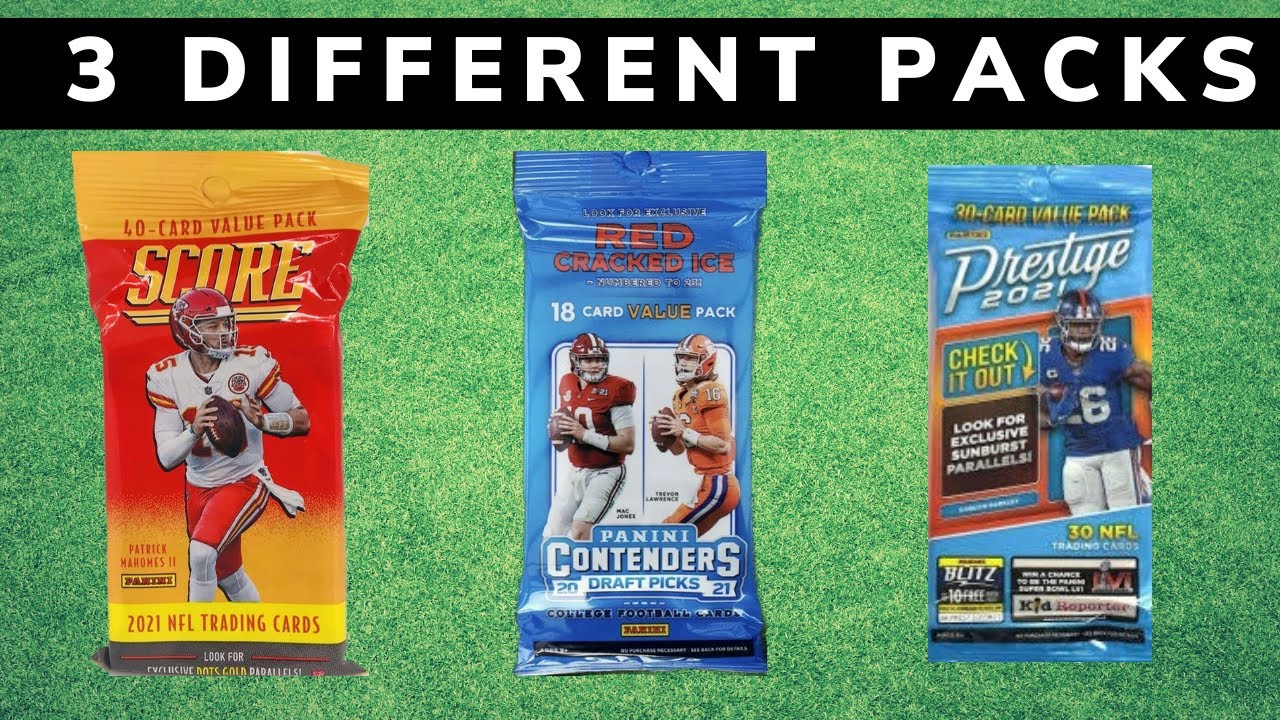 3 Different Packs Of Football Cards Opening 2021 - YouTube