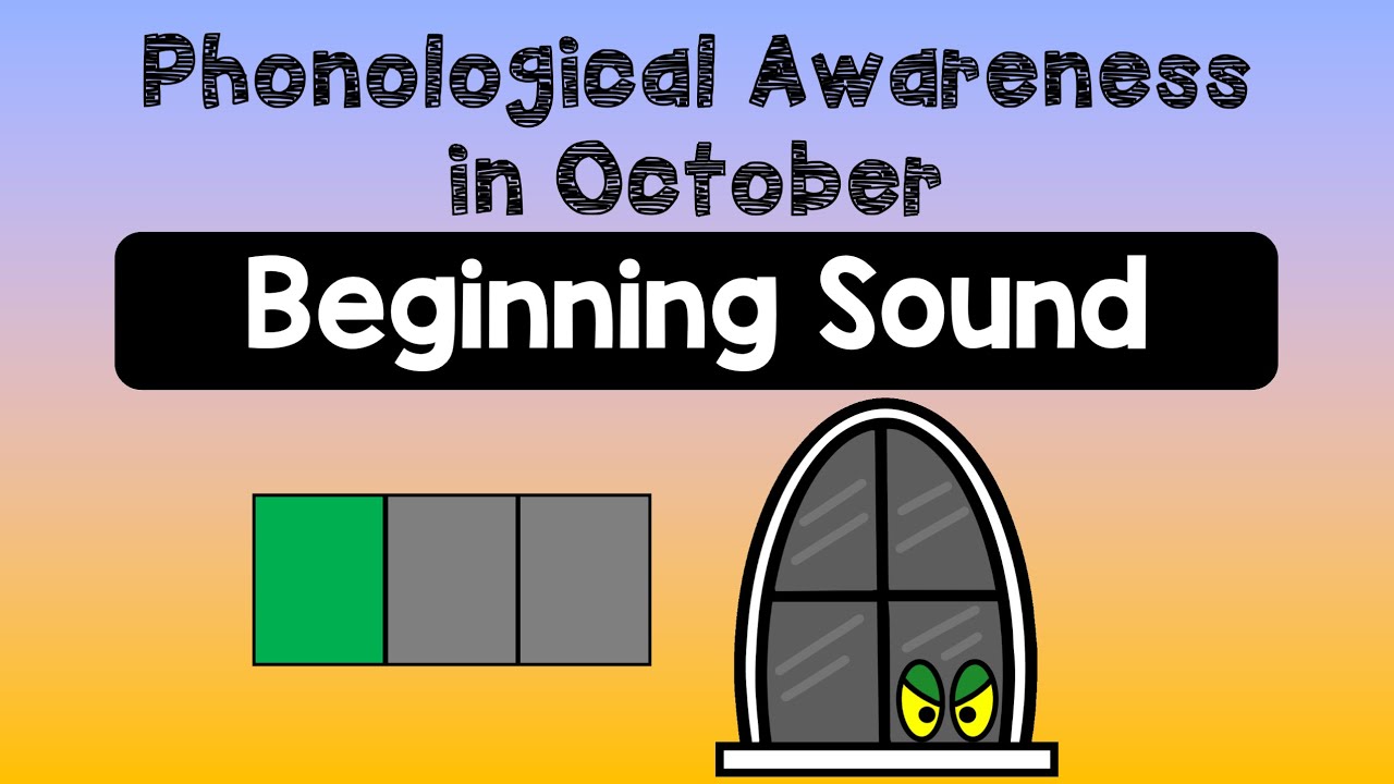 Science of Reading | Phonological Awareness Fun in October: Beginning ...