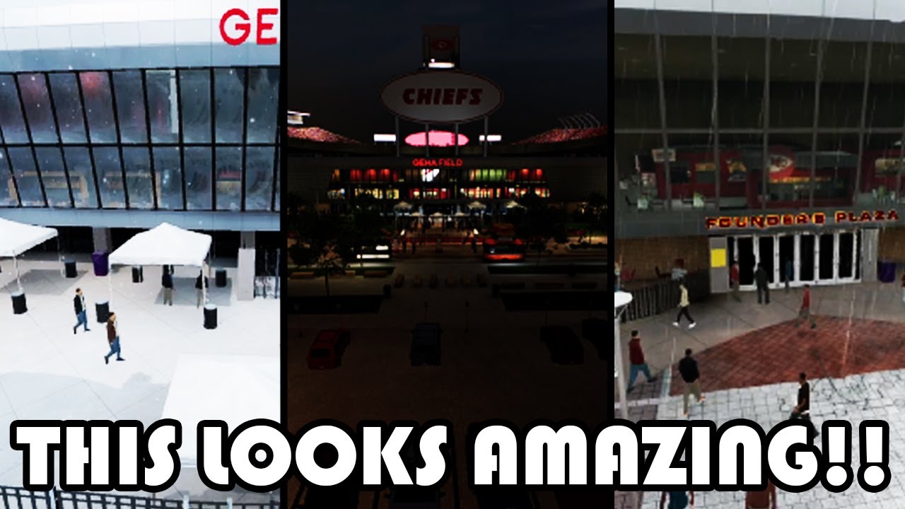 SO I NOCLIPPED THROUGH THE KANSAS CITY CHIEFS STADIUM AT NIGHT/SNOW ...