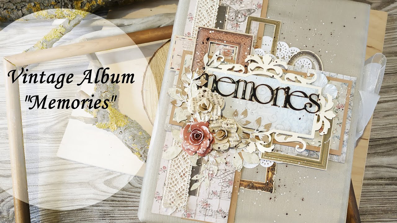 Vintage scrapbook album - YouTube