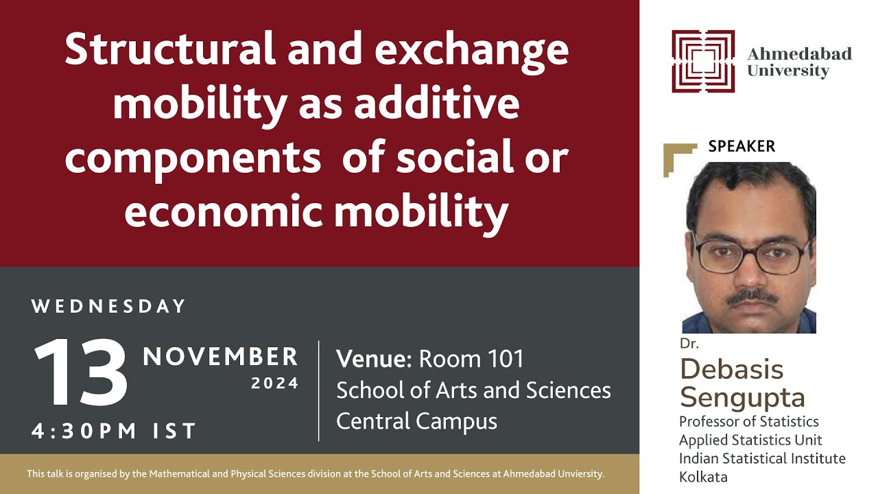 Structural & Exchange Mobility as additive components | Debasis Sengupta - YouTube