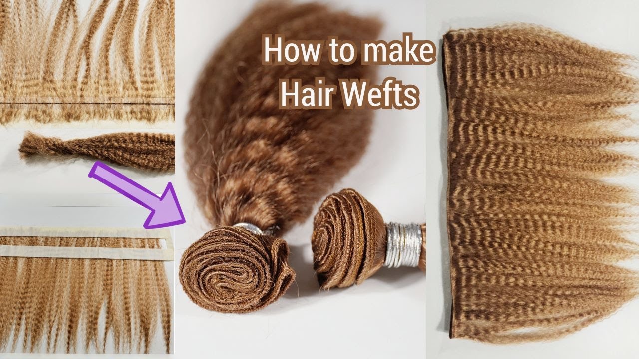 Very Detailed Tutorial: How To Make A DIY Hair Weft Using Sewing ...
