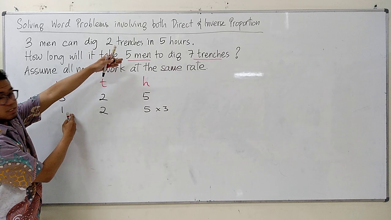 Grade 8 - Proportionality - Solving Word Problems Involving Both Direct ...