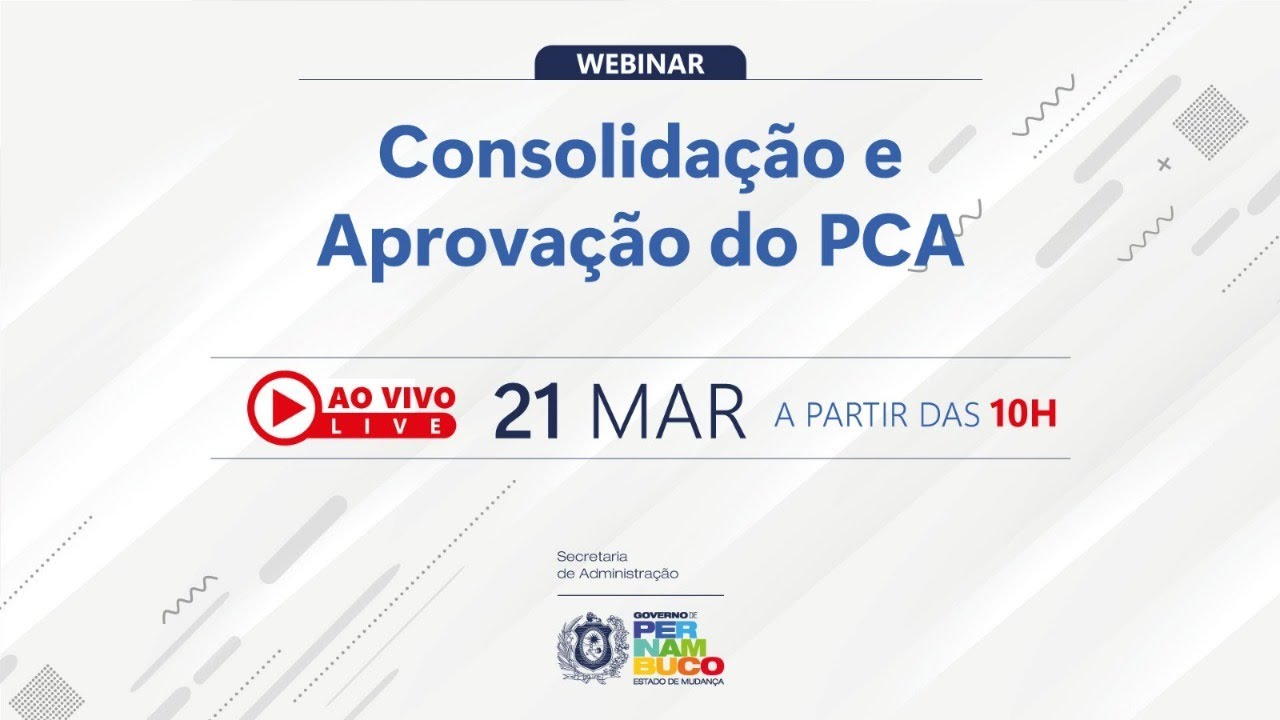 Consolidação e Aprovação do PCA - YouTube
