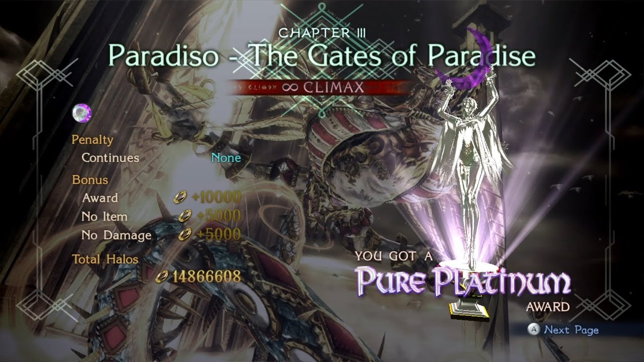 Bayonetta 2 UNCUT ∞ Climax Chapter III No Damage Pure Platinum Love Is ...