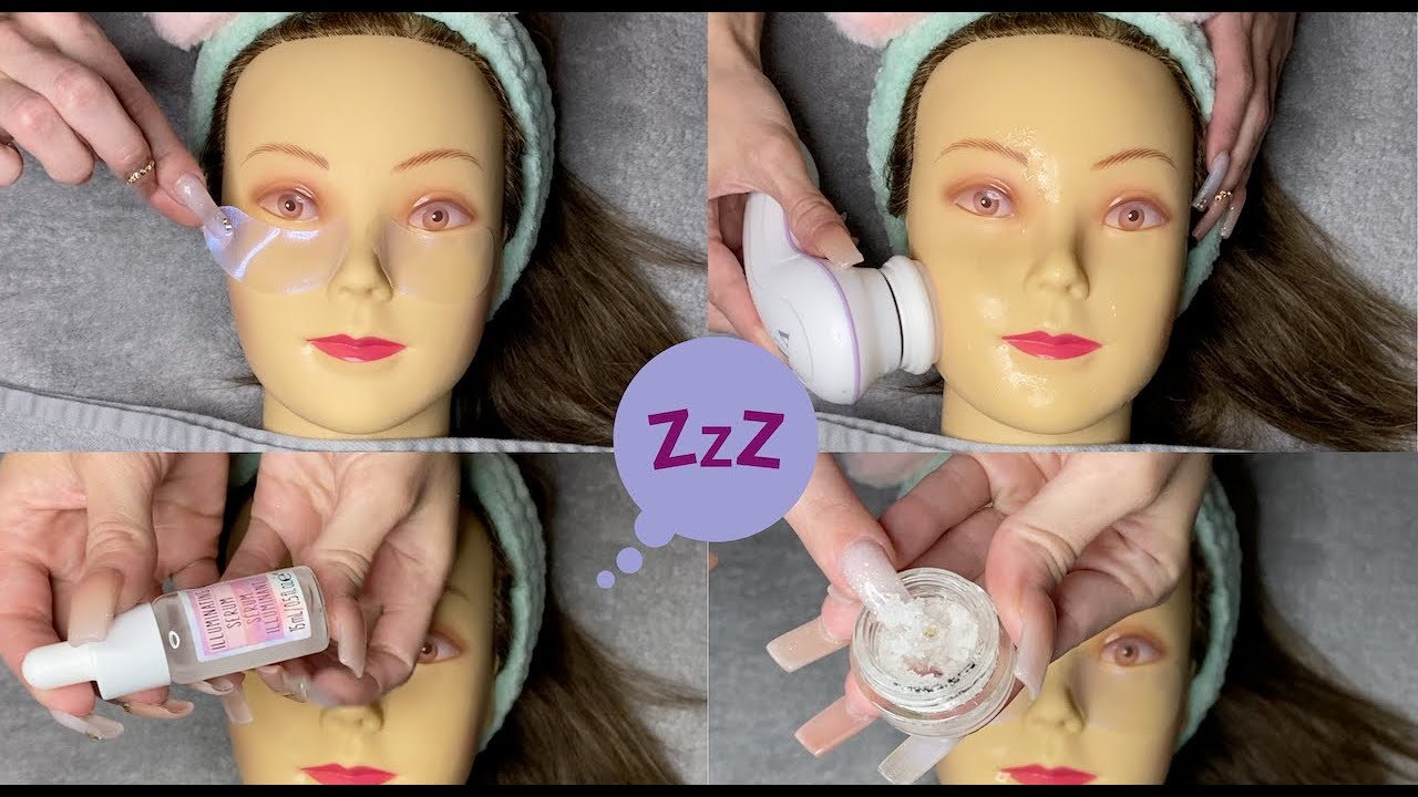 [ASMR] Intense Facial On Doll Head - You WILL Sleep - YouTube