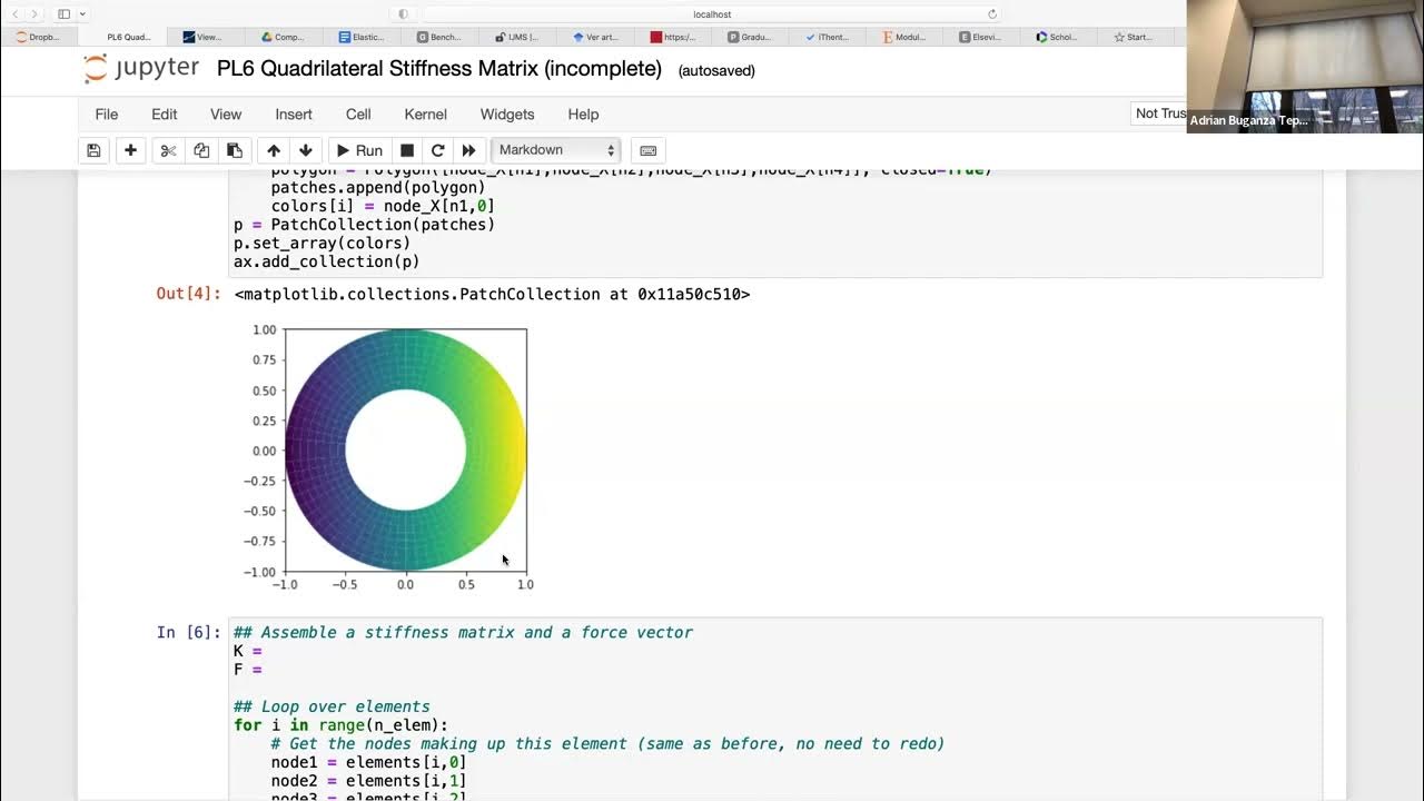 ME489 Introduction to FE Python Lab 6 Linear elasticity with quadrilaterals - YouTube