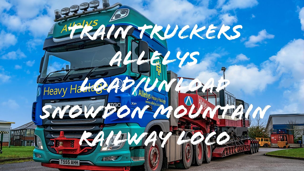 Train Truckers Allelys loading/unloading Snowdon Mountain Railway ...