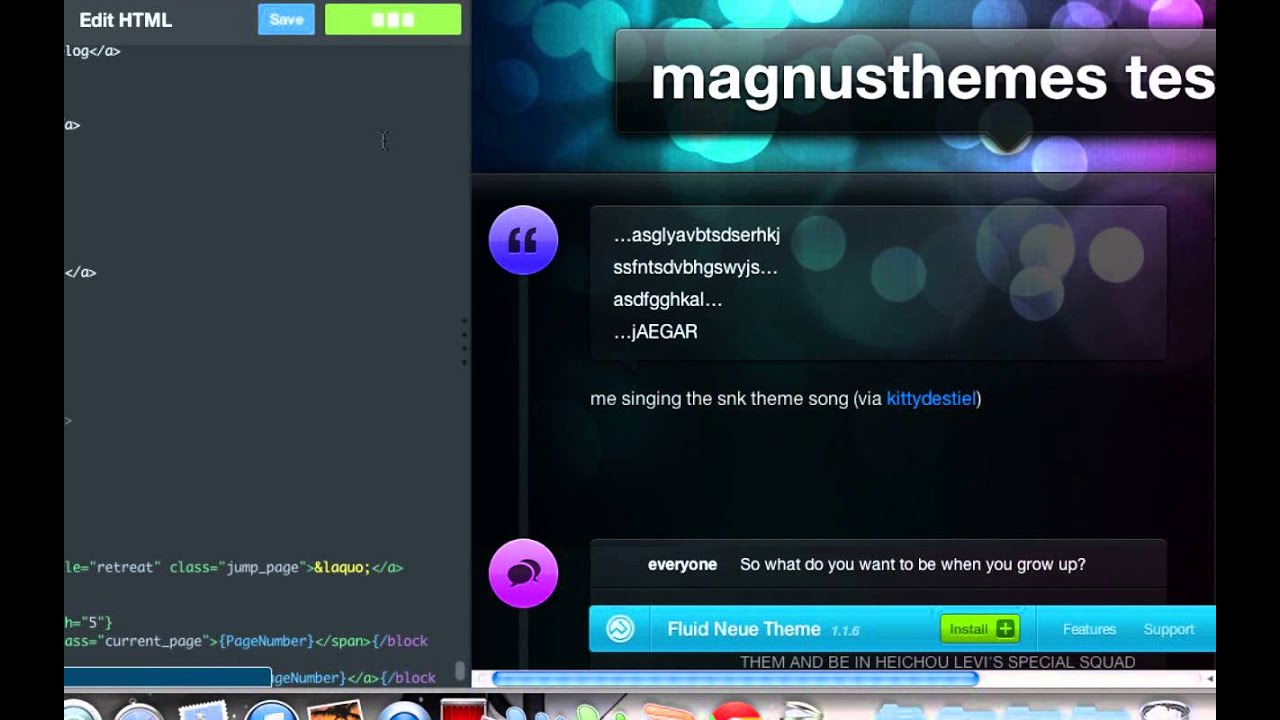 magnusthemes@tumblr: how to install a custom theme (pastebin) - YouTube