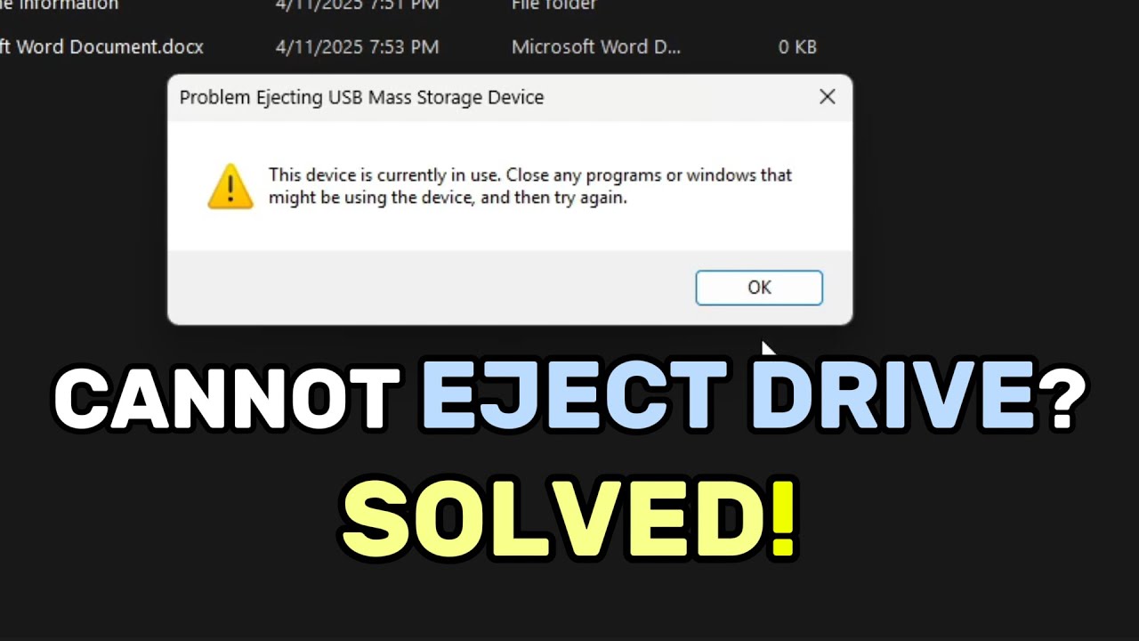 Can’t Eject USB Drive on Windows? Here’s How to Find What’s Locking It ...