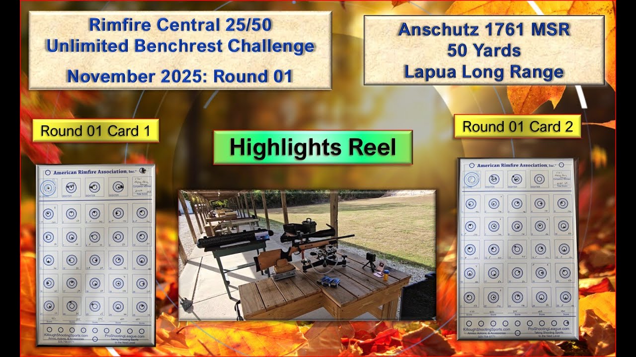 Anschutz 1761 Rimfire Central Benchrest Challenge Mashup of November ...