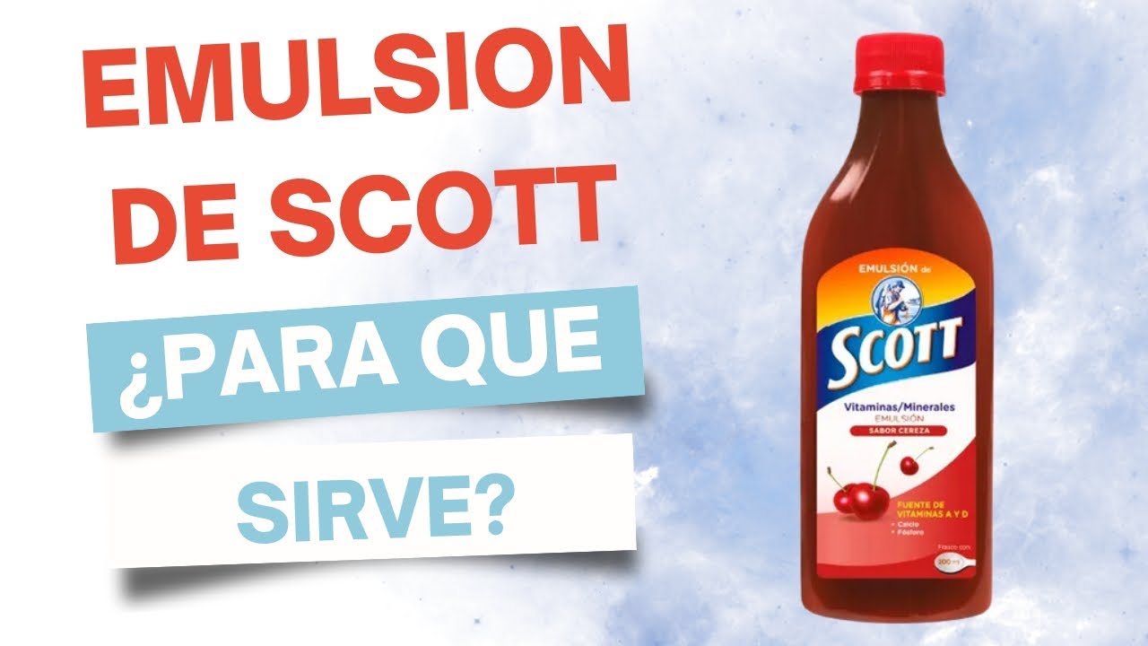 Emulsion de Scott : ¿Qué es y para qué sirve? - YouTube