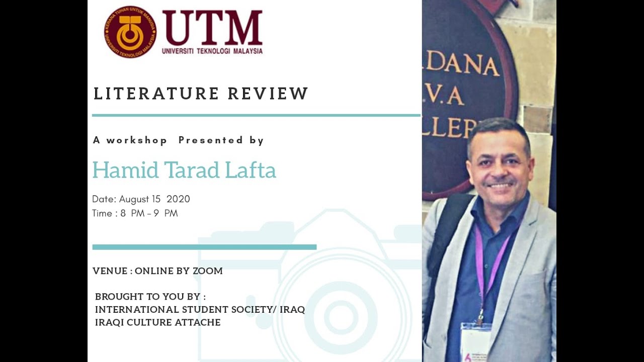 LITERATURE REVIEW - WORKSHOP ON ZOOM WITH DR. HAMID TARAD - YouTube