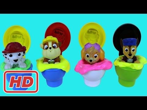 PAW PATROL POTTY TOILET PUTTY BEST LEARN COLORS FOR KIDS PATRULHA ...