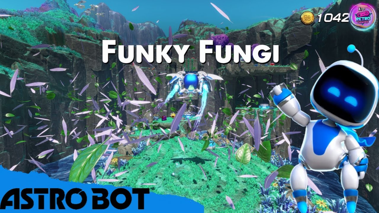 Astro Bot - Funky Fungi -All Bots & Puzzle Pieces PS5 Gameplay - YouTube