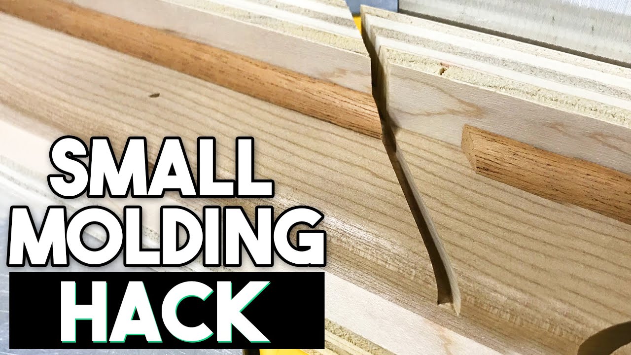 The Secret to Perfect Small Molding Cuts - YouTube