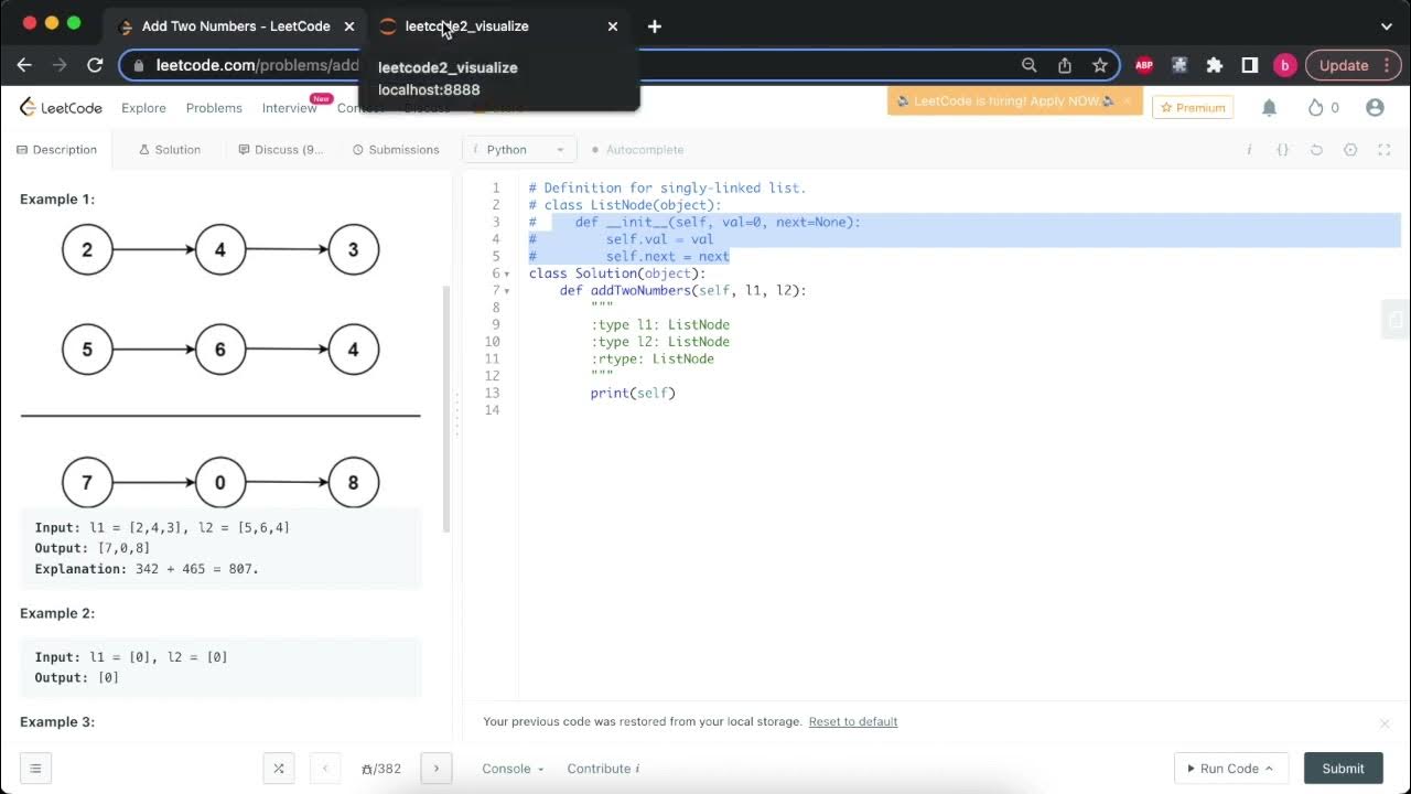 LeetCode2 Add Two Numbers Linked List Python YouTube leetcode2-add-two-numbers-linked-list-python-youtube