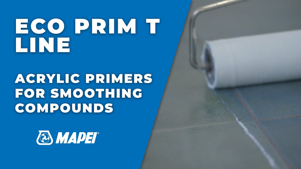 Mapei | Eco Prim T | Acrylic primers for smoothing compounds - YouTube