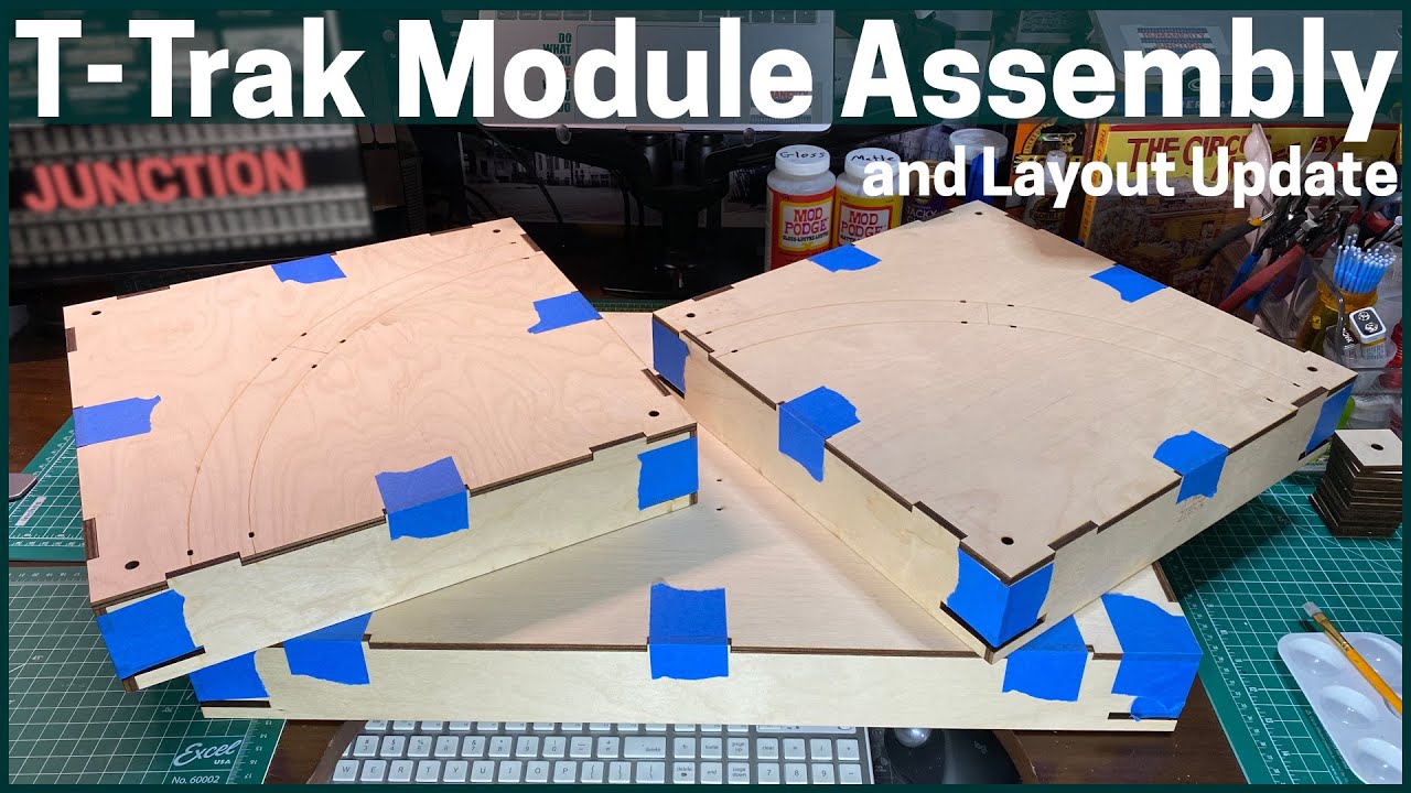 13 || T-Trak Module Assembly and Layout Update | Build Process - YouTube