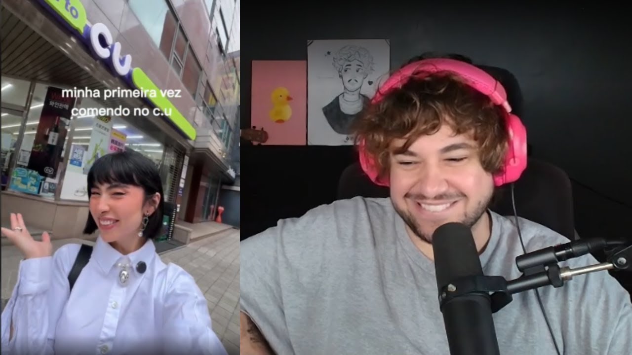 Brino react - primeira vez comendo no ** - YouTube