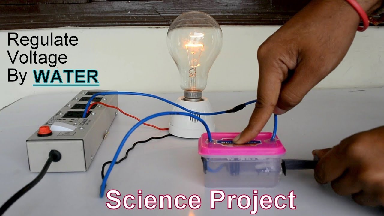 Make Voltage Regulator By Water - Science Project - YouTube