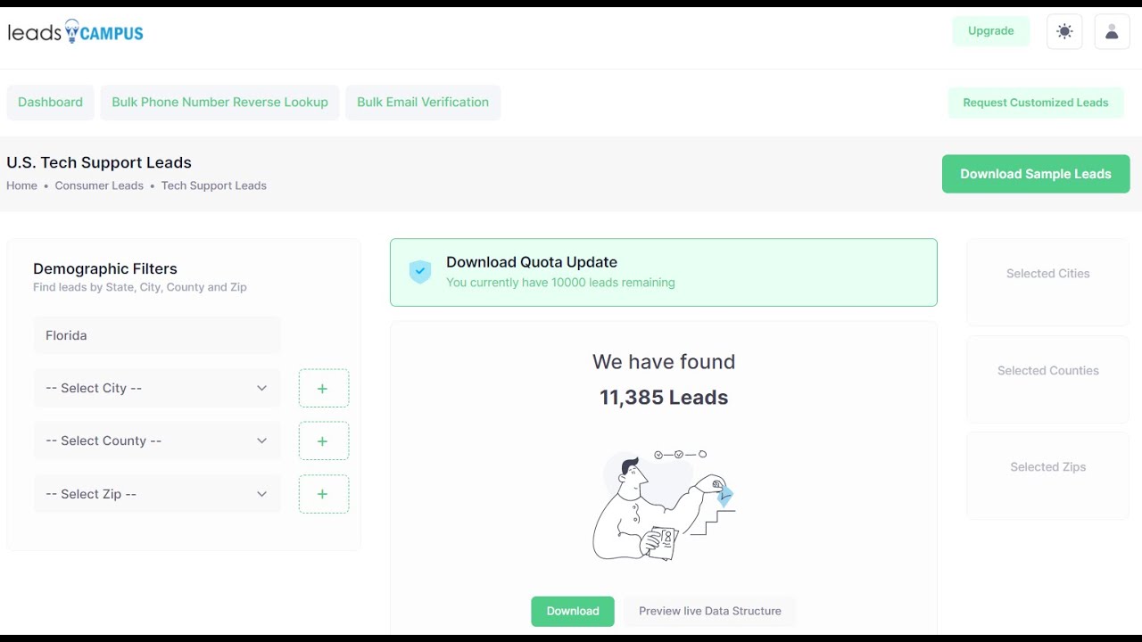 How to export US Tech Support Leads - YouTube