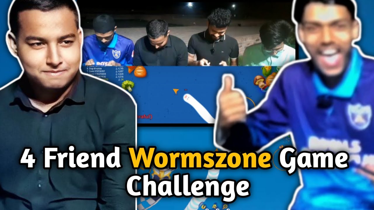 4 Friends Go Head-to-Head in This Epic WormsZone Challenge - Who Will ...