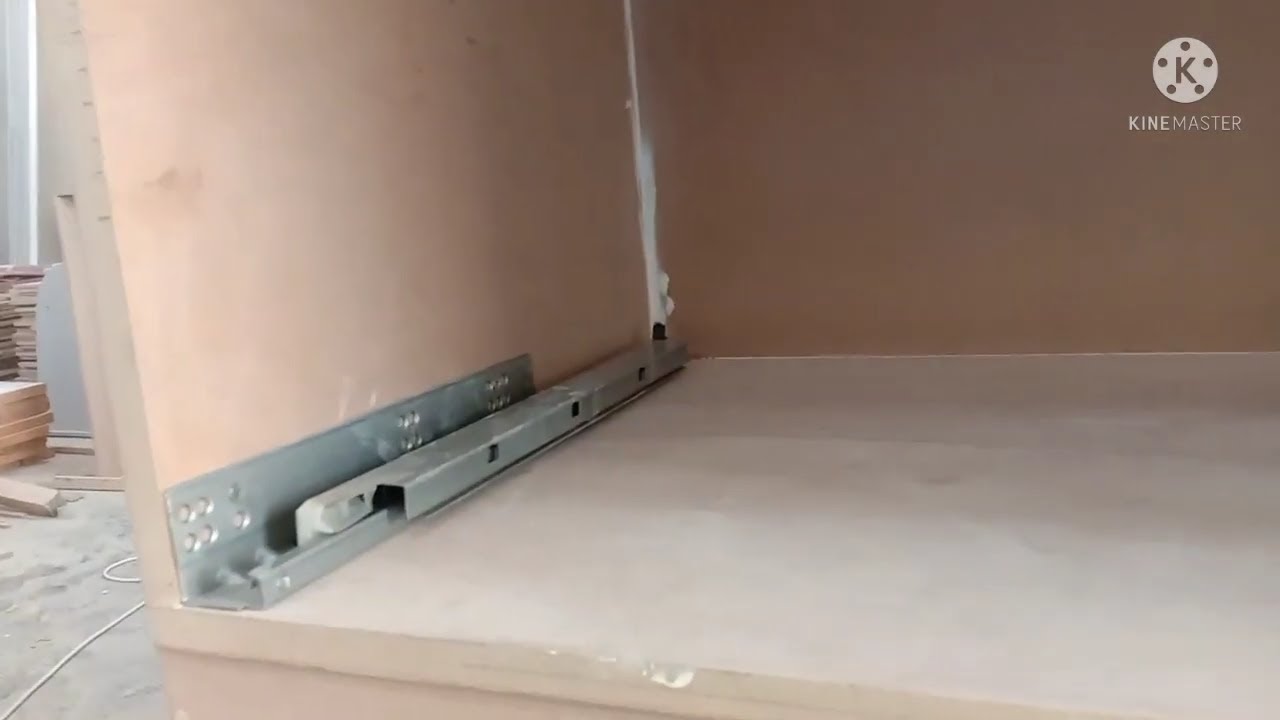 How To Instll blum soft-close Undermount Drawer Slides Runner - YouTube