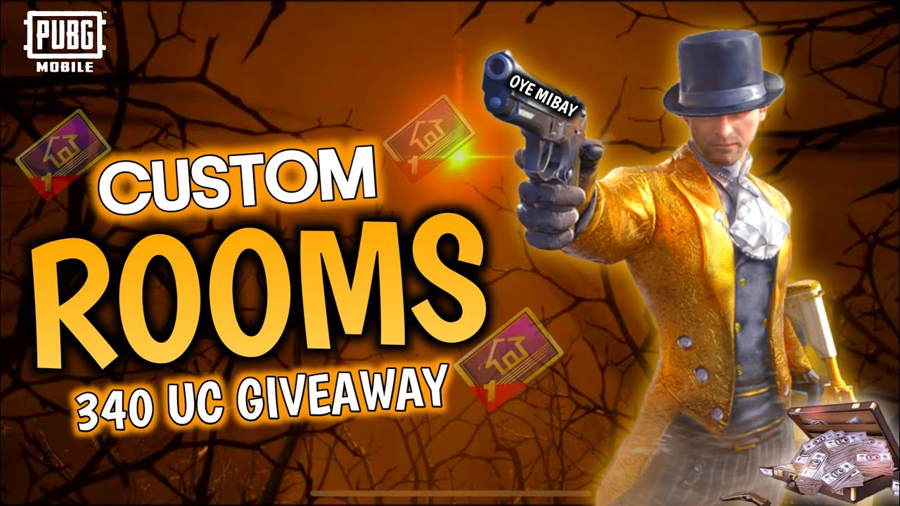 WIN ROOM & EARN 340UC | PUBG MOBILE CUSTOM ROOMS - OYE MIBAY - YouTube