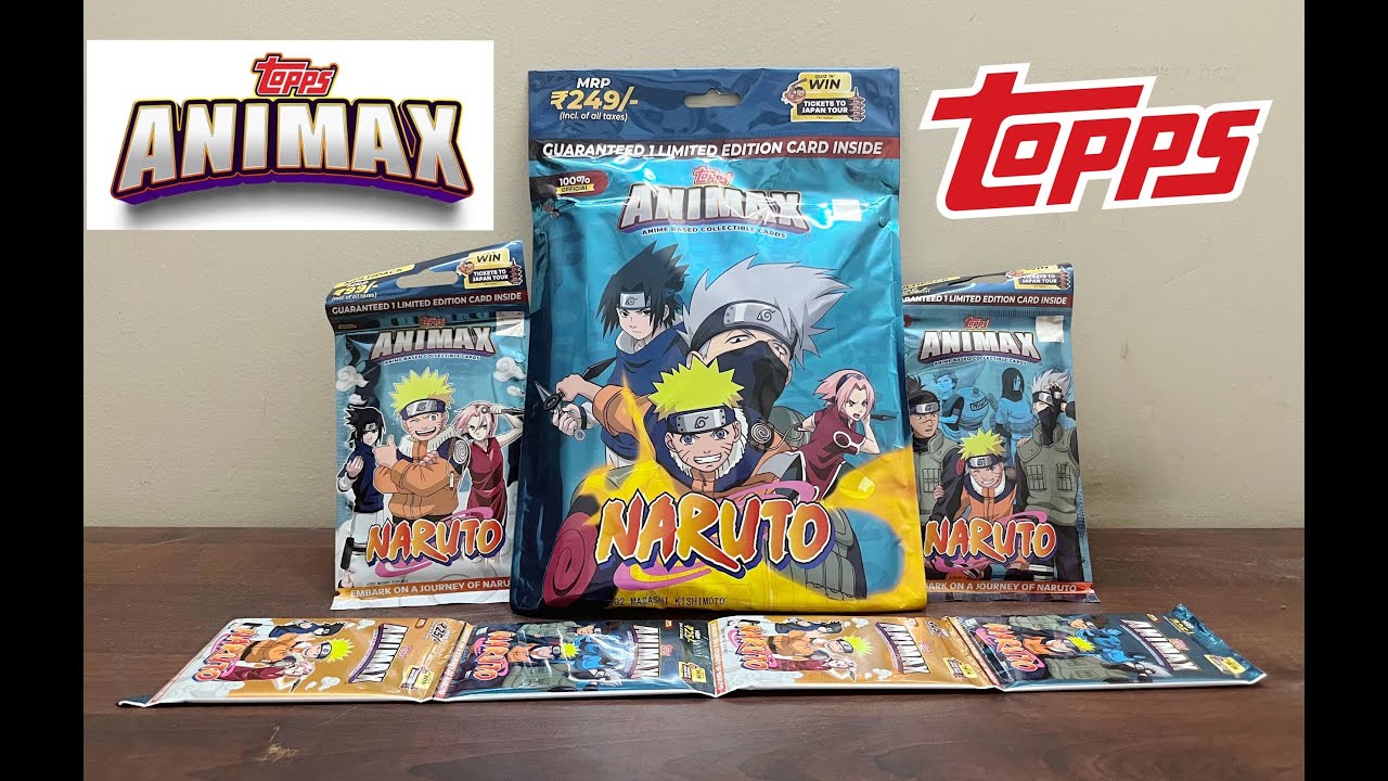 Topps India Animax Naruto pack unboxing, First Look at the cards ...