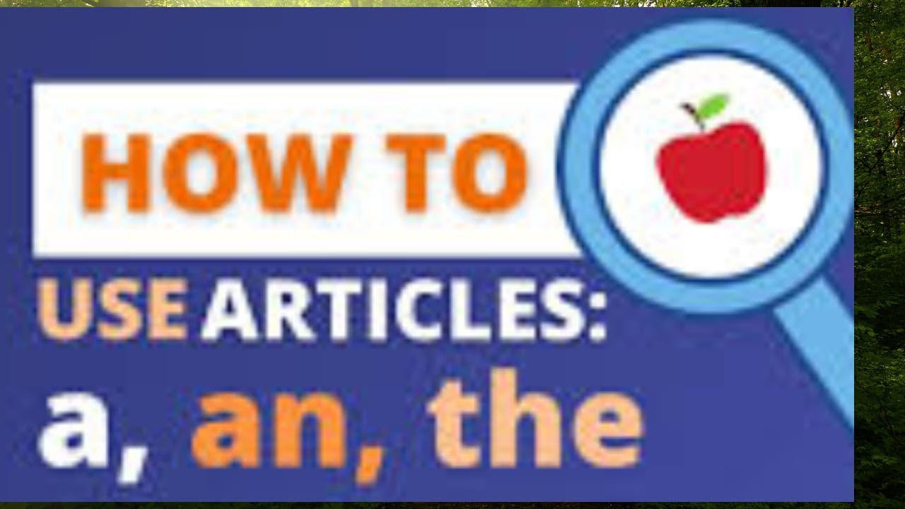 Articles in English language/properties & examples - YouTube