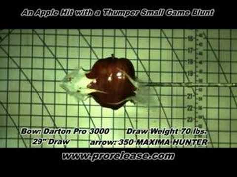 Apple Hit with small game tip - Slow Motion - YouTube