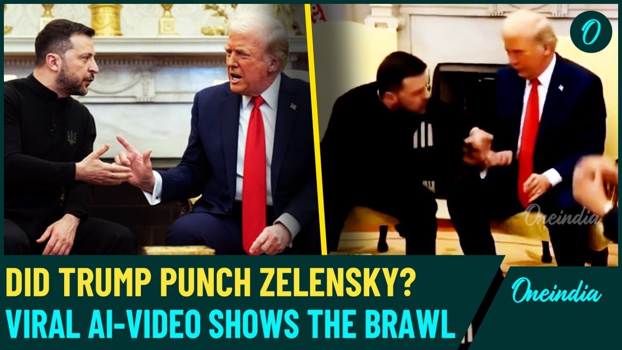 Trump Punched Zelensky? Trump, Zelensky Big White House Showdown Turns ...