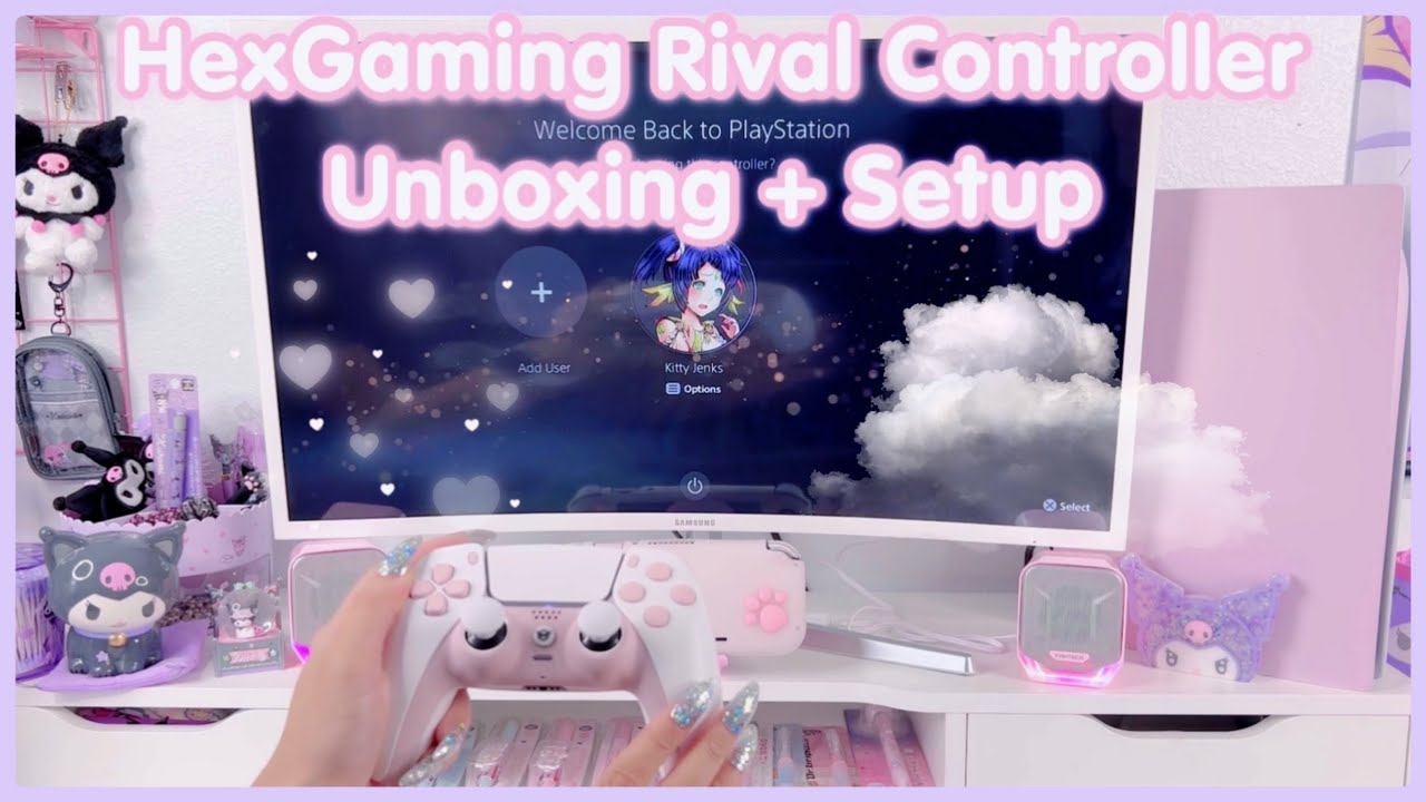 Custom Pink PS5 Pro Controller - HexGaming Rival Controller - YouTube