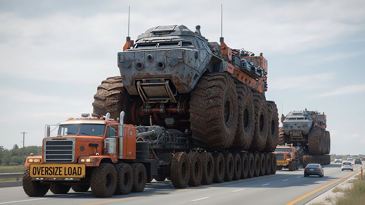 Extreme Dangerous Transport Skills Oversize Truck Operations & Giant ...