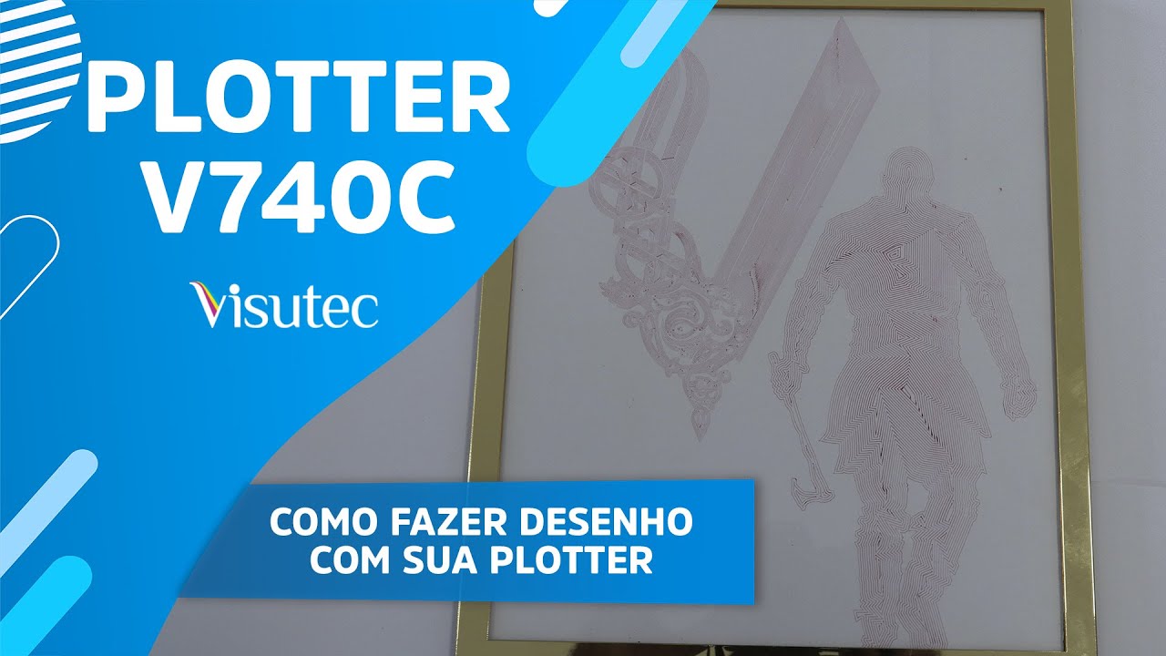 Visutec | Plotter V740C | Como fazer desenhos - YouTube
