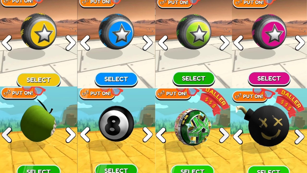 Going Balls Android / iOS Gameplay All Balls All levels Super Speed run ...