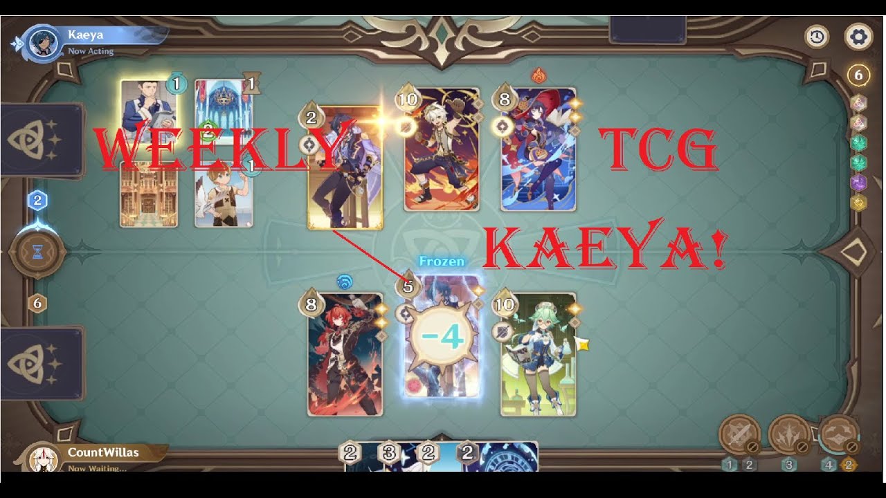 Genshin Impact weekly TCG Kaeya - YouTube