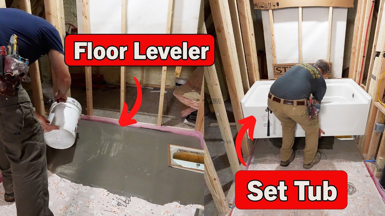 Preparing a Floor for a Bathtub Installation - YouTube