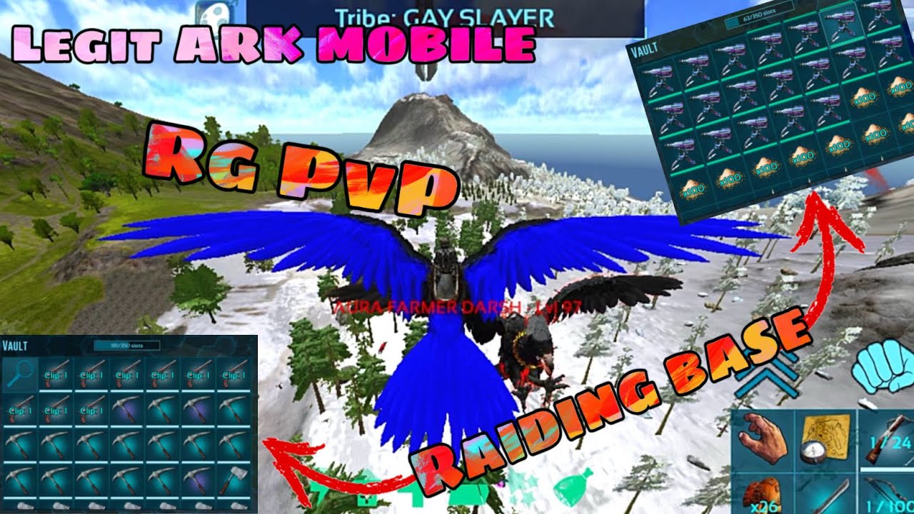 Raiding and Argy PvP 😳🤯 | Ark Mobile PvP - YouTube