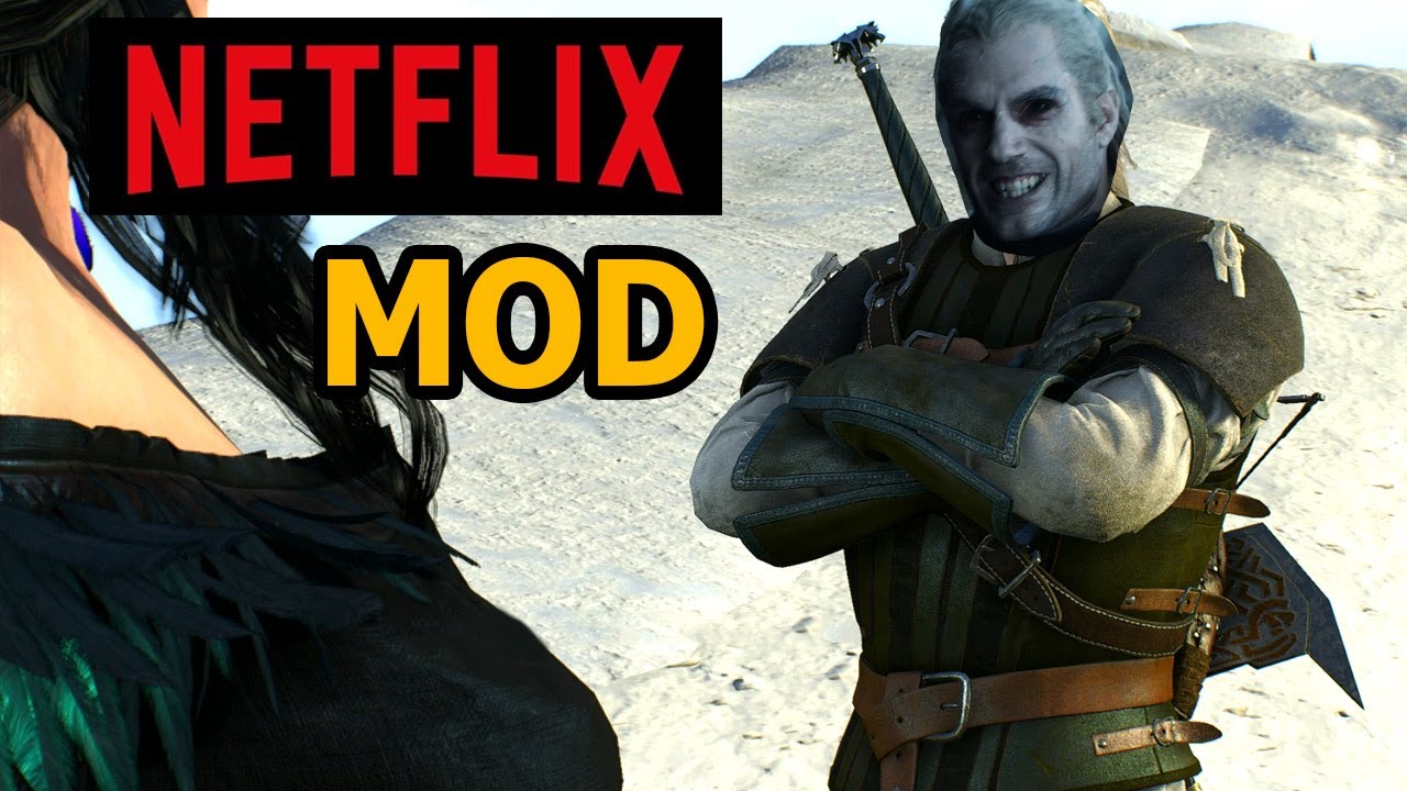 BEST GERALT Netflix Mod - The Witcher 3 Henry Cavill - YouTube