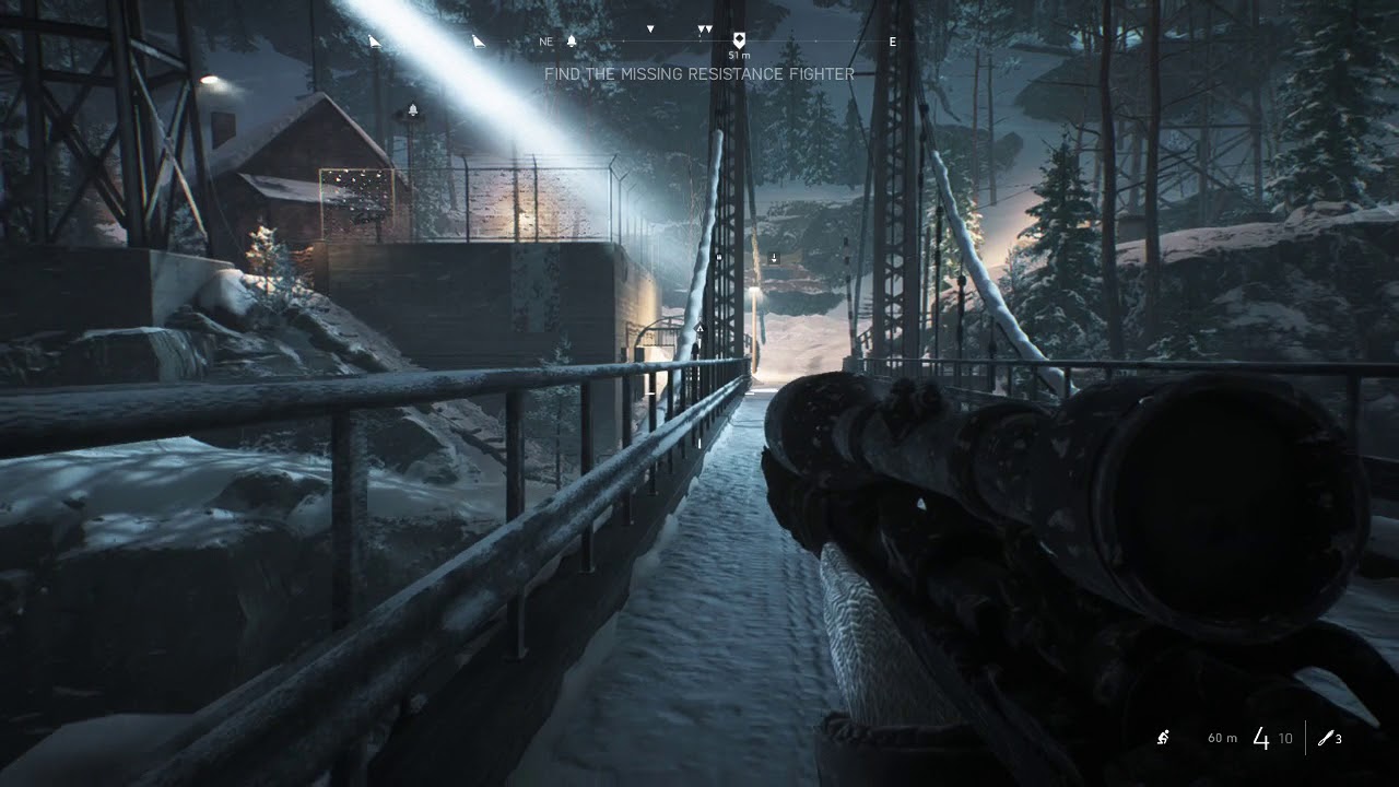 Battlefield 5 Get Long Scope Sniper Rifle from Watchtower Still and ...