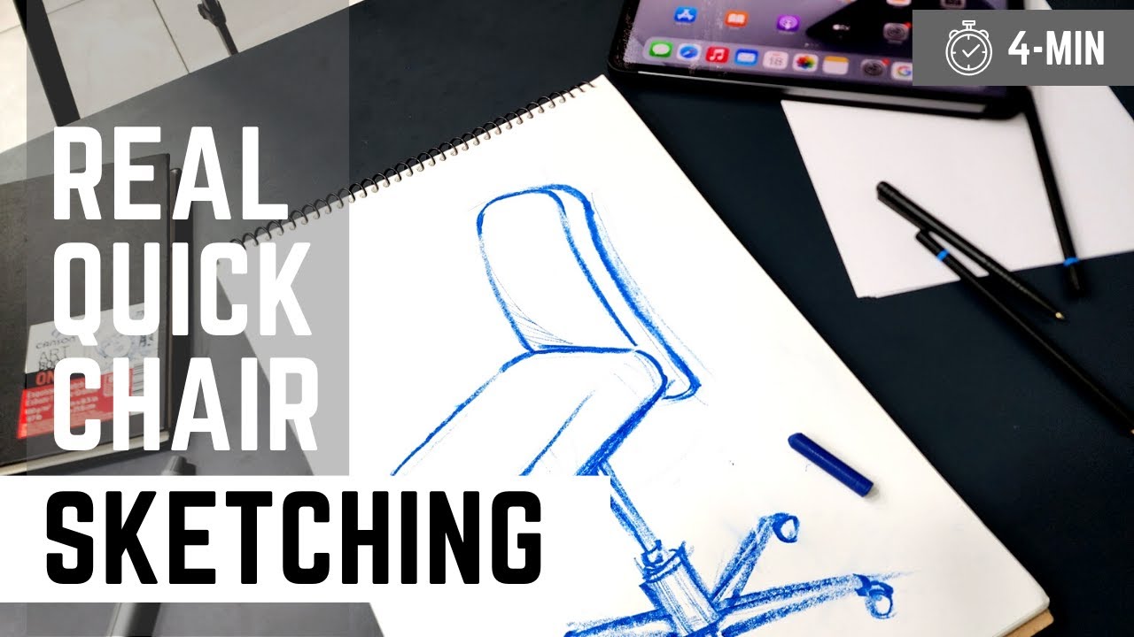 Design Sketching - Drawing a chair In less than 4 minutes !! - YouTube
