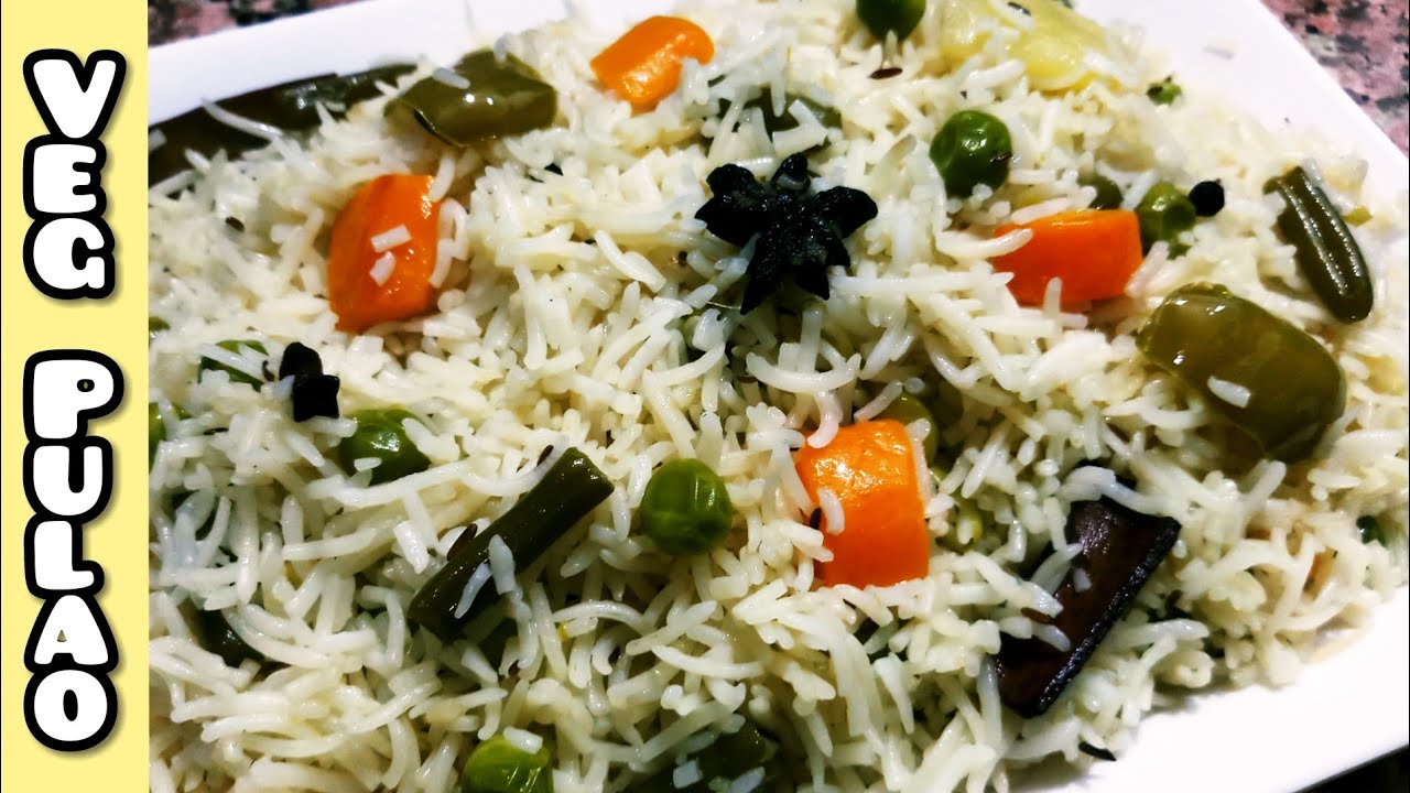 Veg pulao mazedar aur aasan recipe/ वेज पुलाओ रेसिपी - YouTube