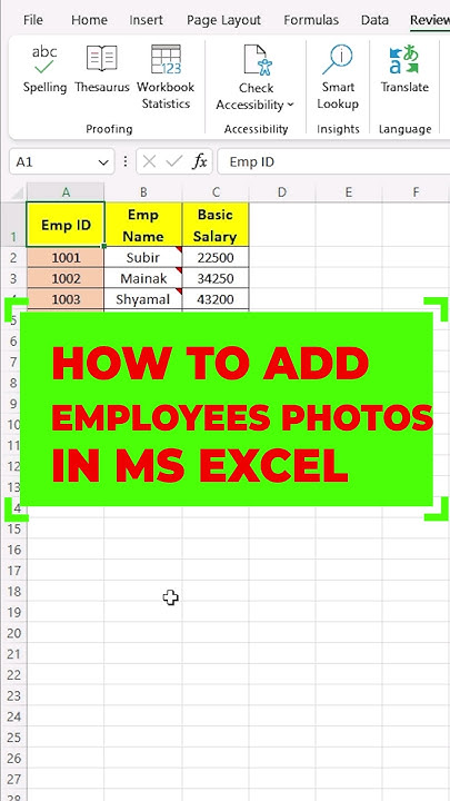 How to add employees photo in Excel | Photo add in Excel #excelshorts #exceltricks #exceltips ...